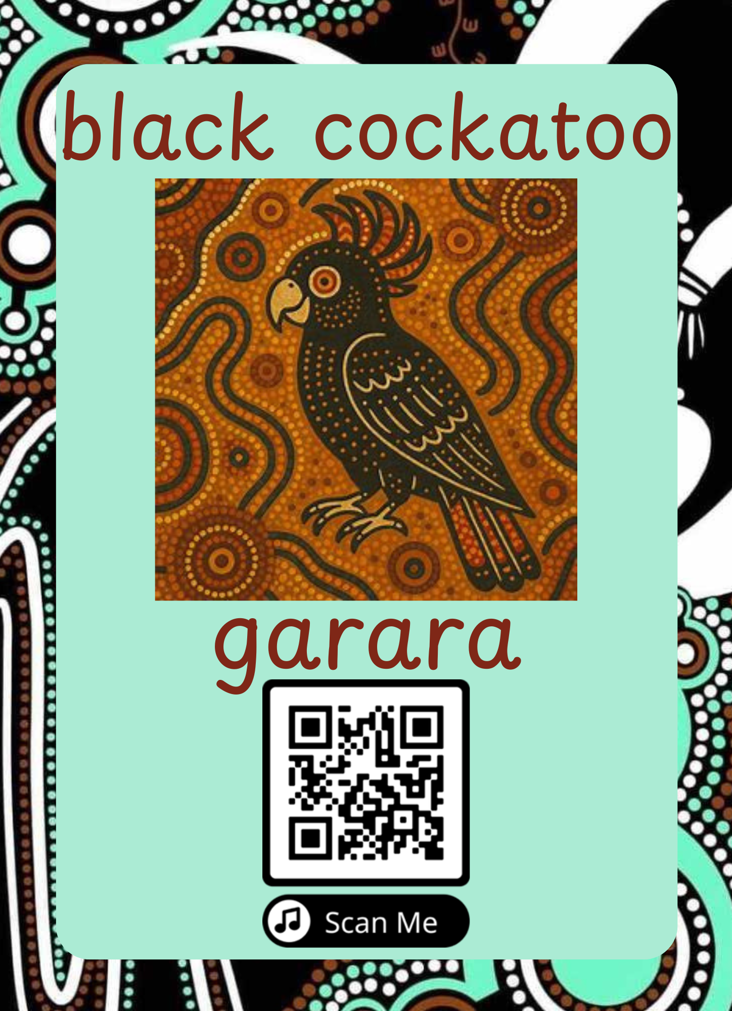 Yuggera Playing Cards - Flora/Fauna - Black Cockatoo Education