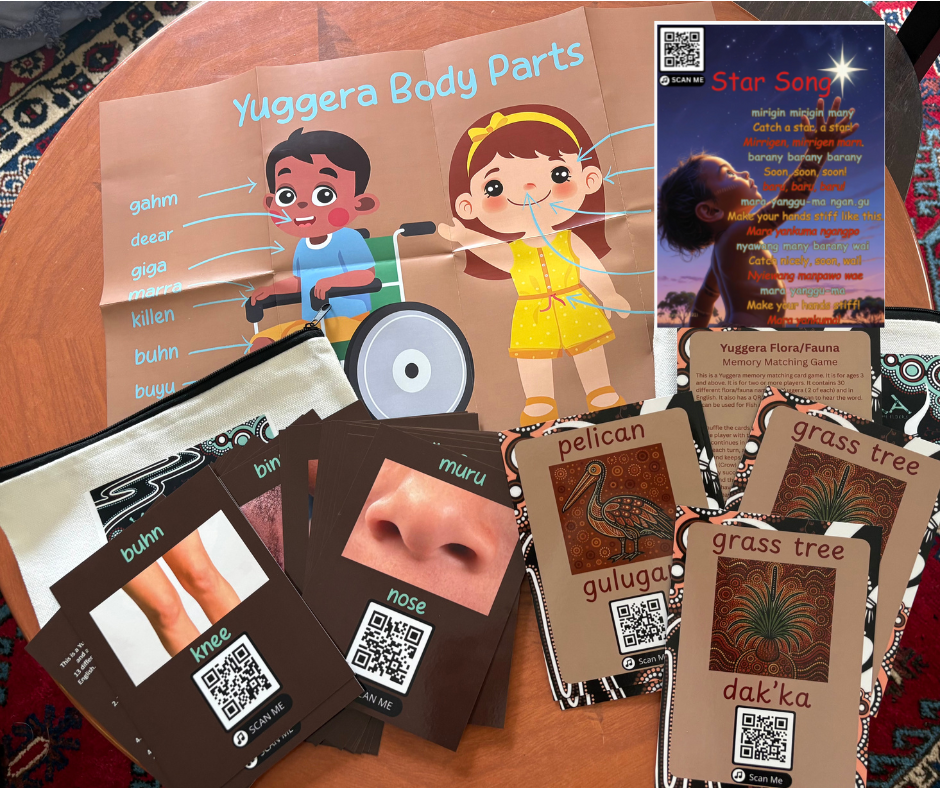 Yuggera Language Cards & QR Bundle - Black Cockatoo Education